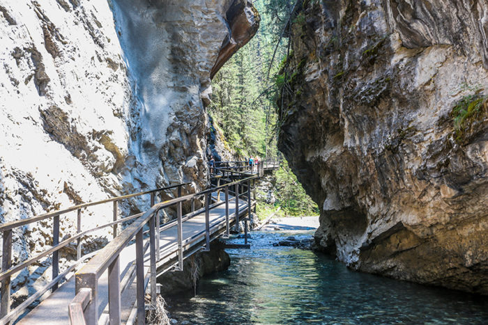 Hiking the Johnston Canyon Trail in Banff National Park, Canada ...