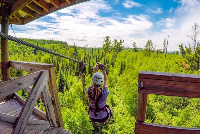 Minnesota zip lining
